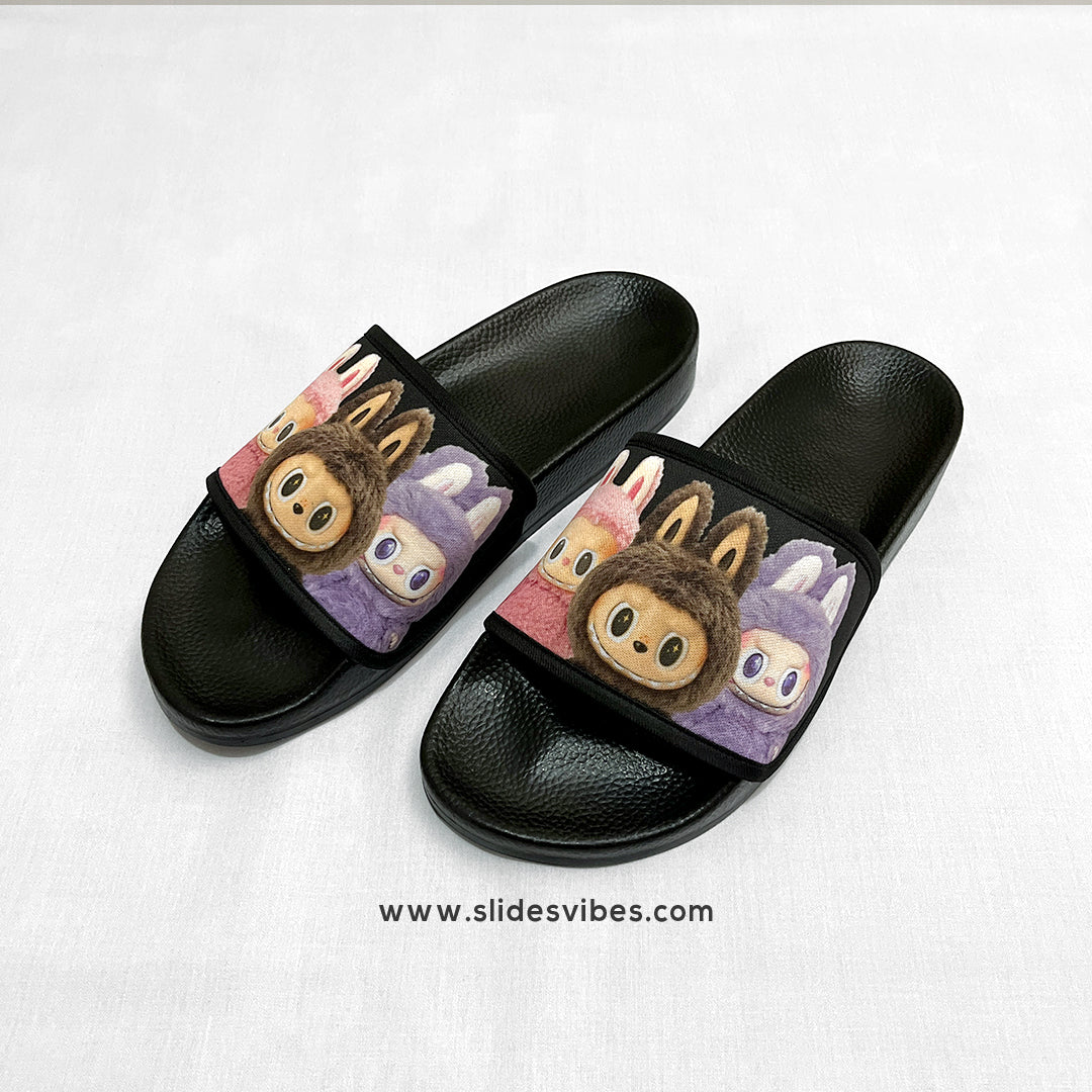 Labubu Character Art Printed Slides FREE DELIVERY – Slides Vibes